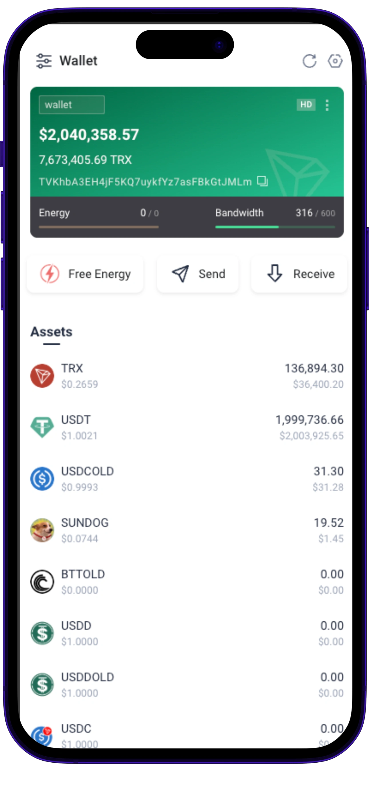 TronCash - Next Generation Tron Blockchain Wallet